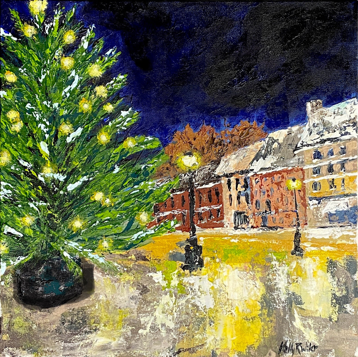 Christmas Cityscape – Girl UPcycled