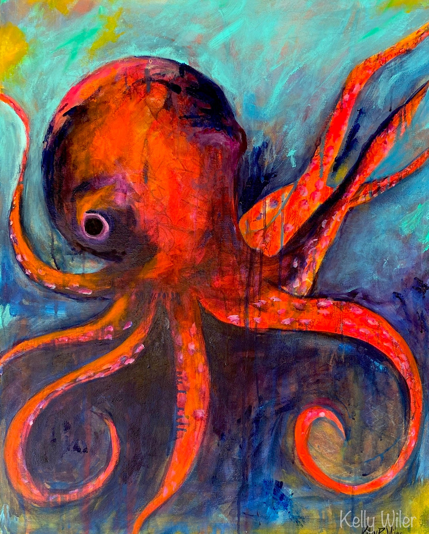 The Octopus "Marcellus" GicléePrint 11x14 – Girl UPcycled